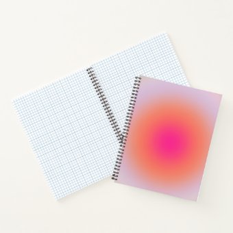 Vintage Colorful Gradient Notebook | Zazzle