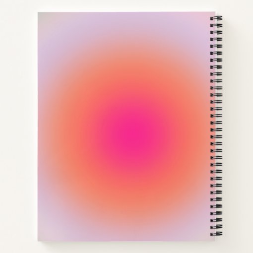 Vintage Colorful Gradient Notebook | Zazzle