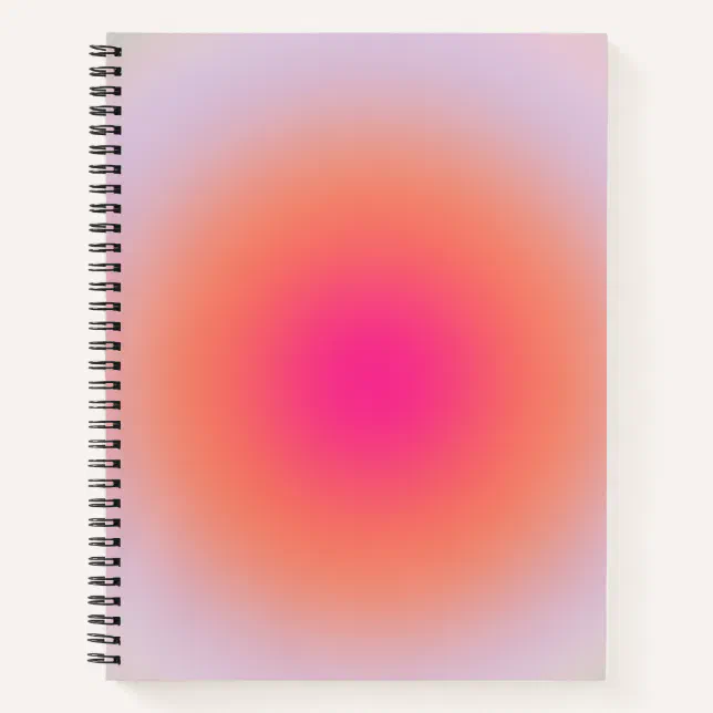 Vintage Colorful Gradient Notebook | Zazzle