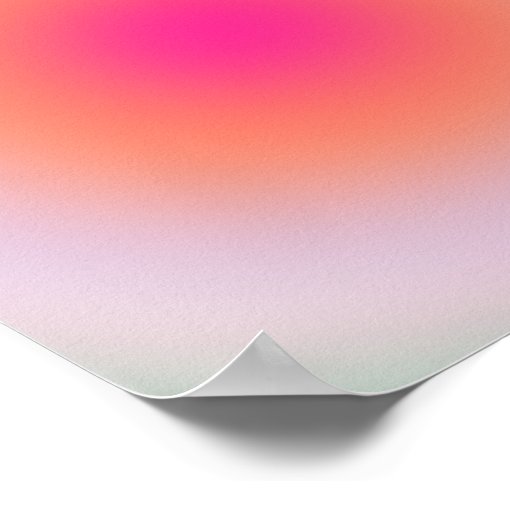 Vintage Colorful Gradient Poster | Zazzle