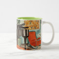 Vintage Colorful Steinway Piano Instrument Ad Art Two-Tone Coffee Mug ...