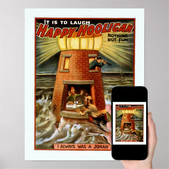 Vintage Comedy Show Advertisement Poster | Zazzle