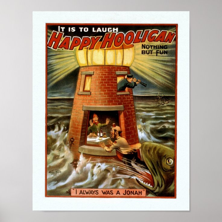 Vintage Comedy Show Advertisement Poster | Zazzle