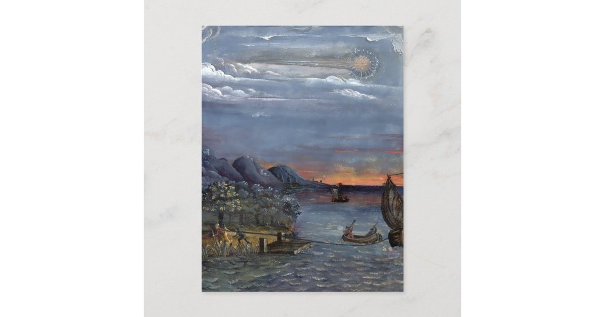 Vintage Comet Book Illustration Argentum Postcard | Zazzle