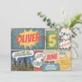 Vintage Comic book Birthday Invitation | Zazzle