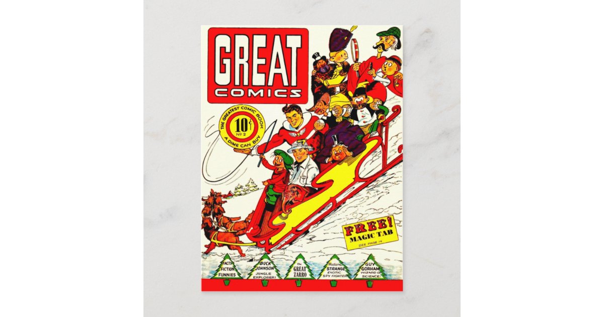 Vintage Comic Characters Postcard | Zazzle