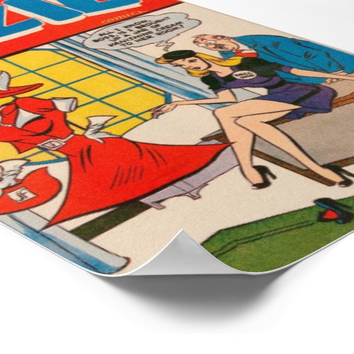 Vintage Comic Cover Poster | Zazzle