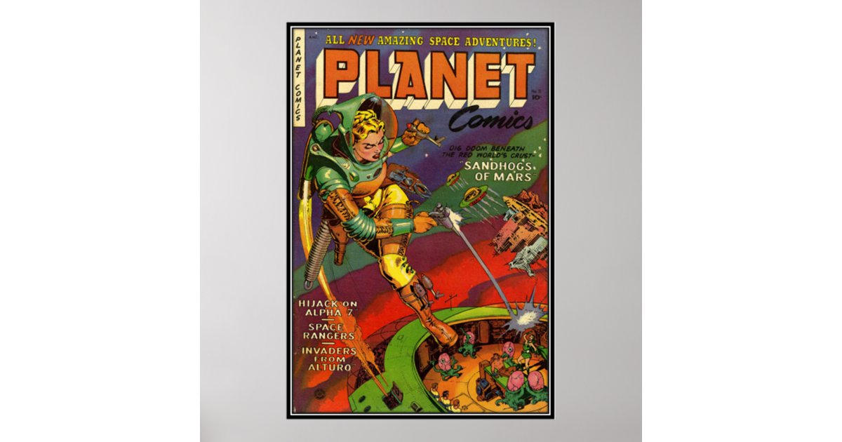 Vintage comic strips - poster | Zazzle