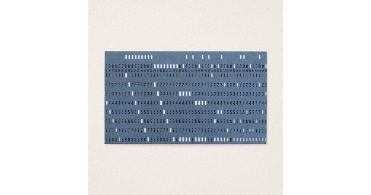 Vintage Computer Punched Card | Zazzle