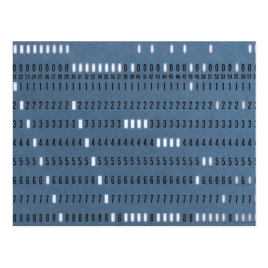 Vintage Computer Punched Card | Zazzle.com