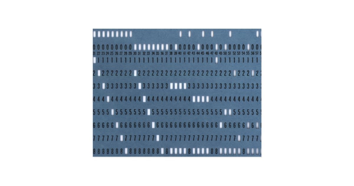 Vintage Computer Punched Card | Zazzle.com
