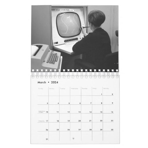 Vintage Computing Calendar | Zazzle