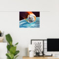 Vintage Concept Depicting Apollo Command Module Poster | Zazzle