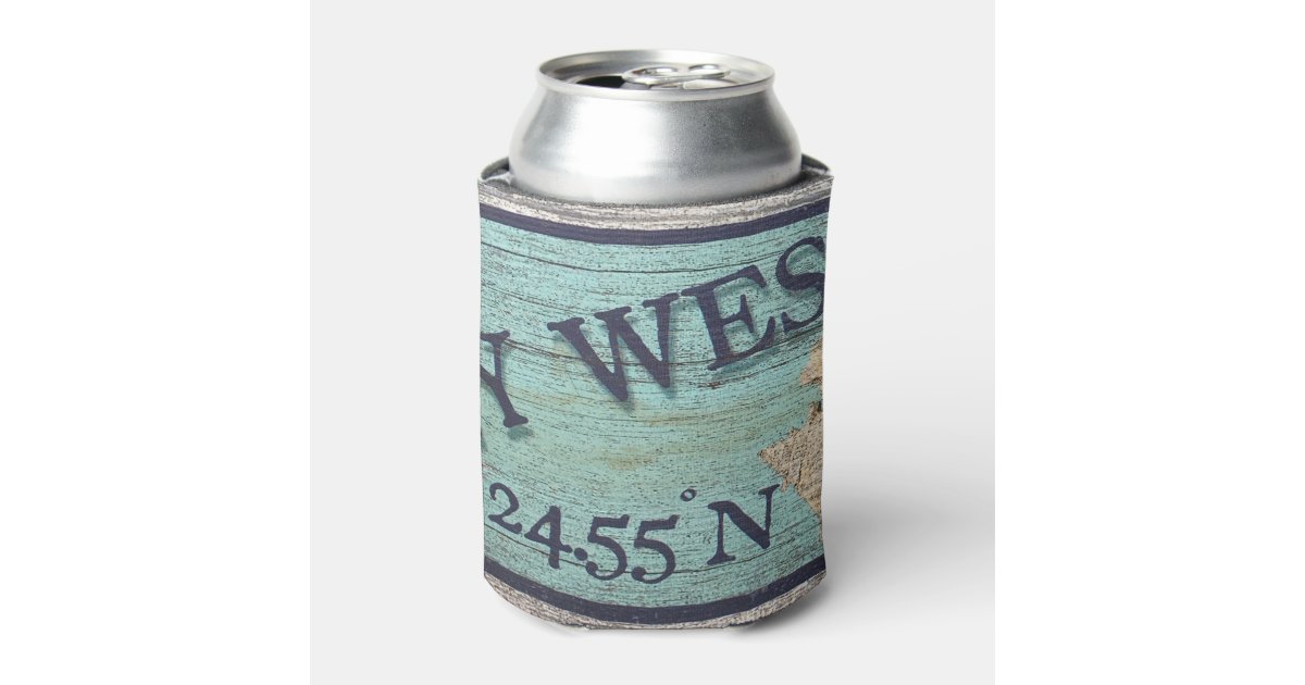Vintage Conch Shell Key West Can Cooler | Zazzle