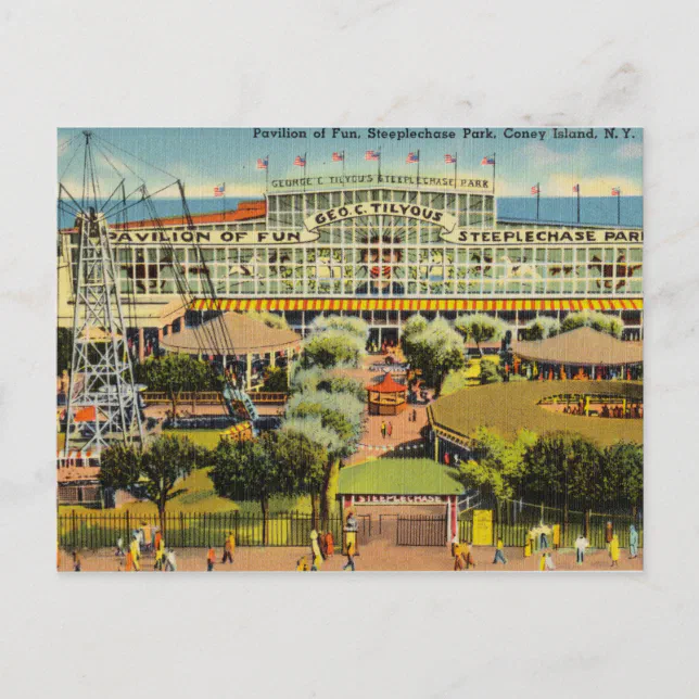Vintage, Coney Island, New York Postcard | Zazzle