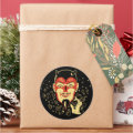 Vintage Conjuring Devil Halloween Sticker | Zazzle