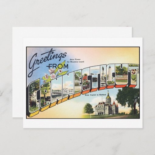 Vintage Connecticut Postcard | Zazzle