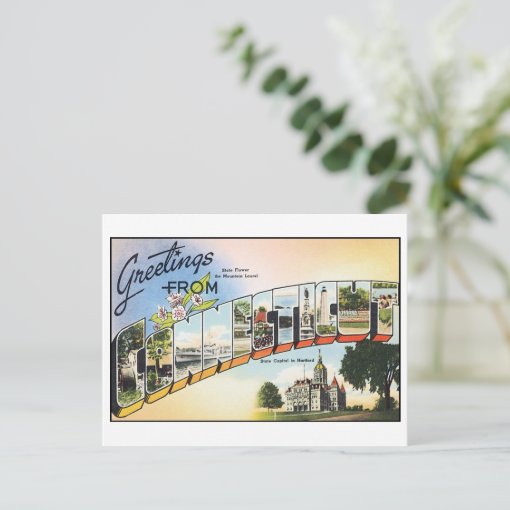 Vintage Connecticut Postcard | Zazzle