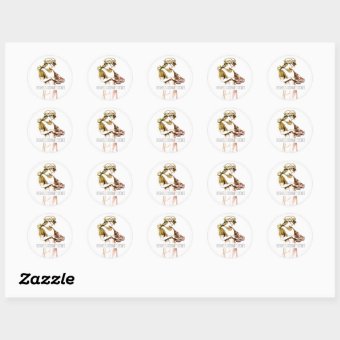 Vintage Cookie Maker Classic Round Sticker | Zazzle
