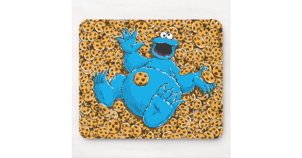 Vintage Cookie Monster and Cookies Mouse Pad | Zazzle