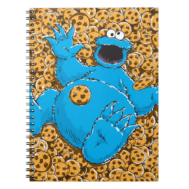 Vintage Cookie Monster and Cookies Notebook | Zazzle