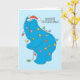 Vintage Cookie Monster Christmas Lights Card | Zazzle
