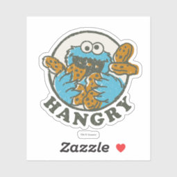Vintage Cookie Monster | Hangry Sticker | Zazzle