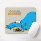 Vintage Cookie Monster Plate of Cookies Mouse Pad | Zazzle