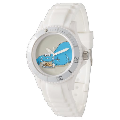 Vintage Cookie Monster Plate of Cookies Watch | Zazzle