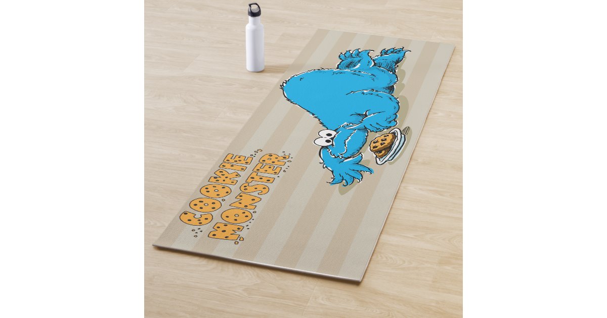 Vintage Cookie Monster Plate of Cookies Yoga Mat | Zazzle