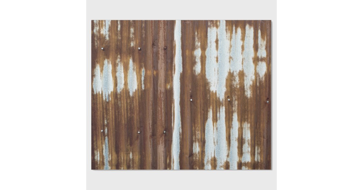 Vintage Corrugated Barn Roof Tin Wrapping Paper | Zazzle