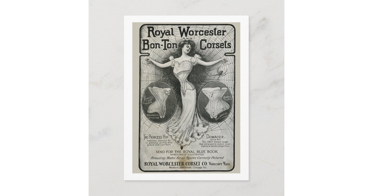 Vintage Corset Ad Postcard | Zazzle