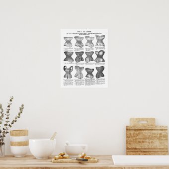 Vintage Corset Catalog Poster | Zazzle