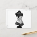 Vintage Corset dress form Postcard | Zazzle