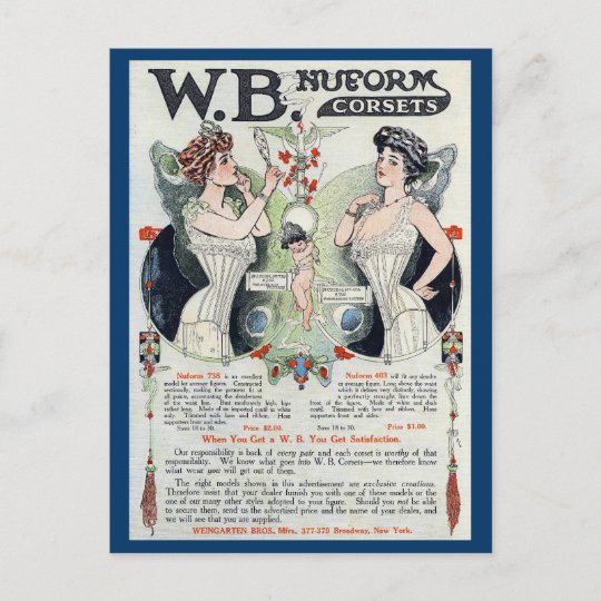 Vintage Corset Postcard | Zazzle.com