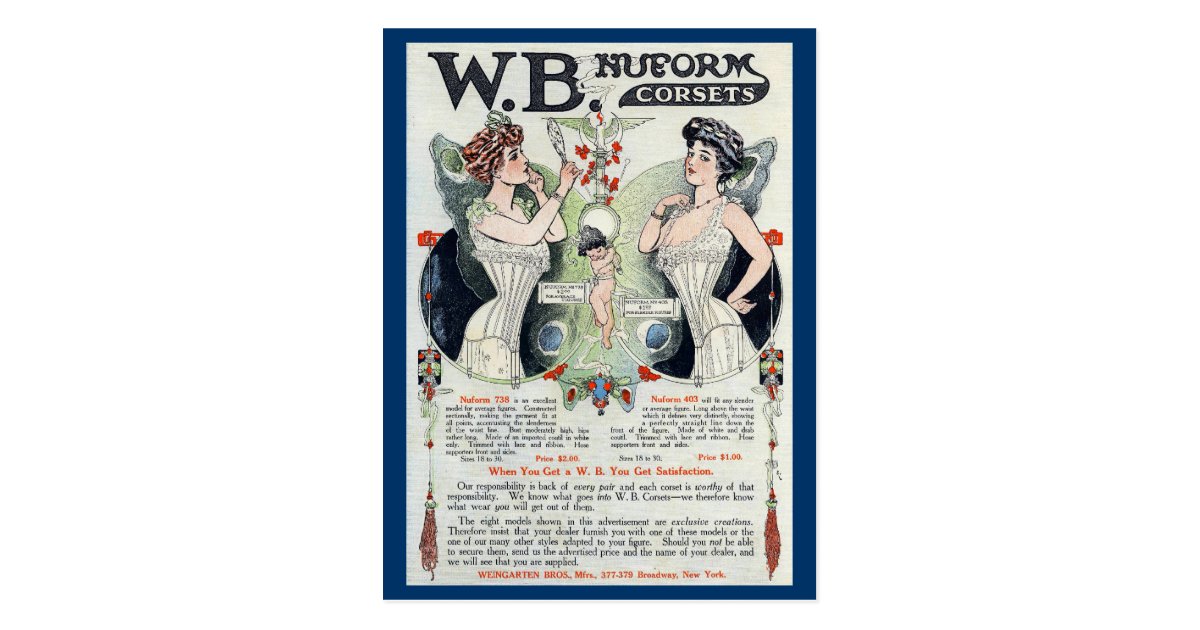 Vintage Corset Postcard | Zazzle.com