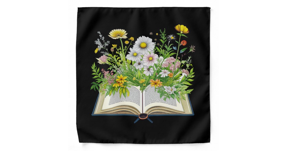 Vintage Cottagecore design with wildflowers Bandana | Zazzle