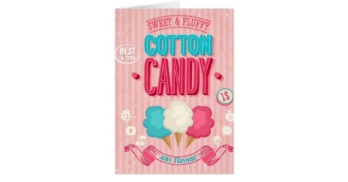 Vintage Cotton Candy Poster | Zazzle