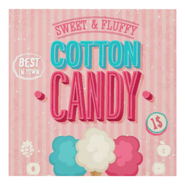 Vintage Cotton Candy Poster | Zazzle