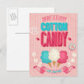 Vintage Cotton Candy Poster Postcard | Zazzle