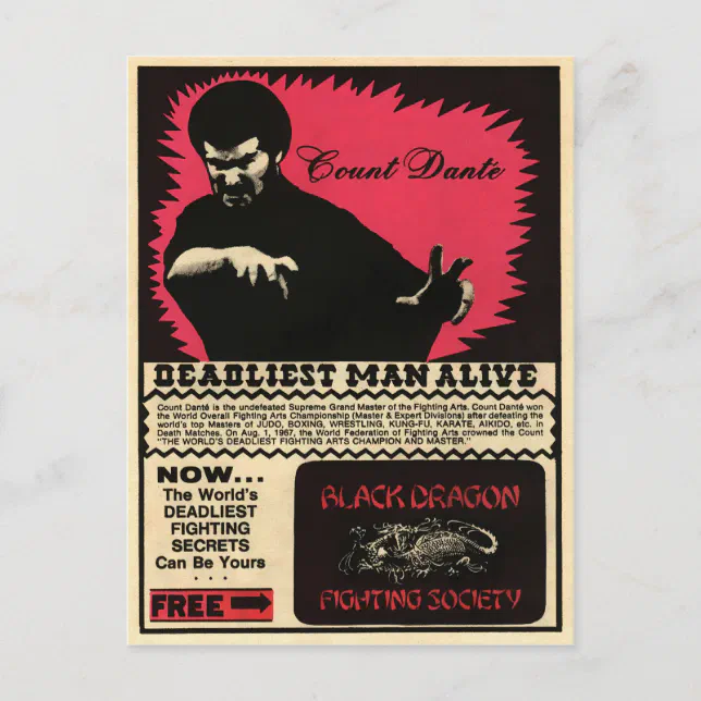 Vintage Count Dante Advertisement Postcard | Zazzle