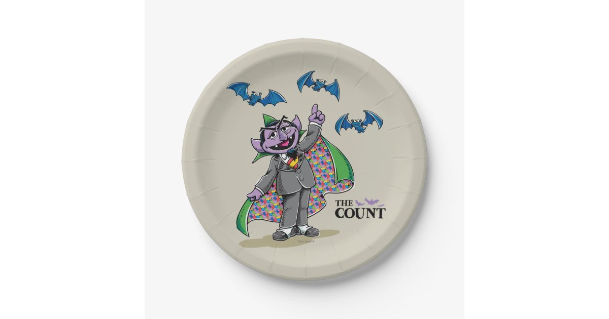 Vintage Count von Count Paper Plates | Zazzle