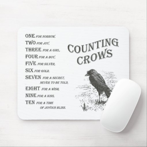 Vintage Counting Crow Rhyme Mousepad | Zazzle
