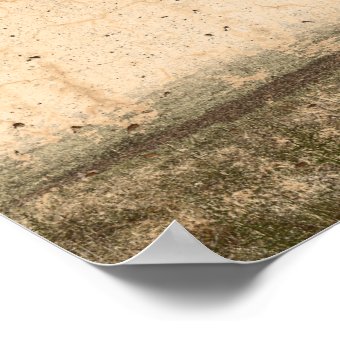 Vintage Country Tree Rustic Beige Antique Farm Poster | Zazzle