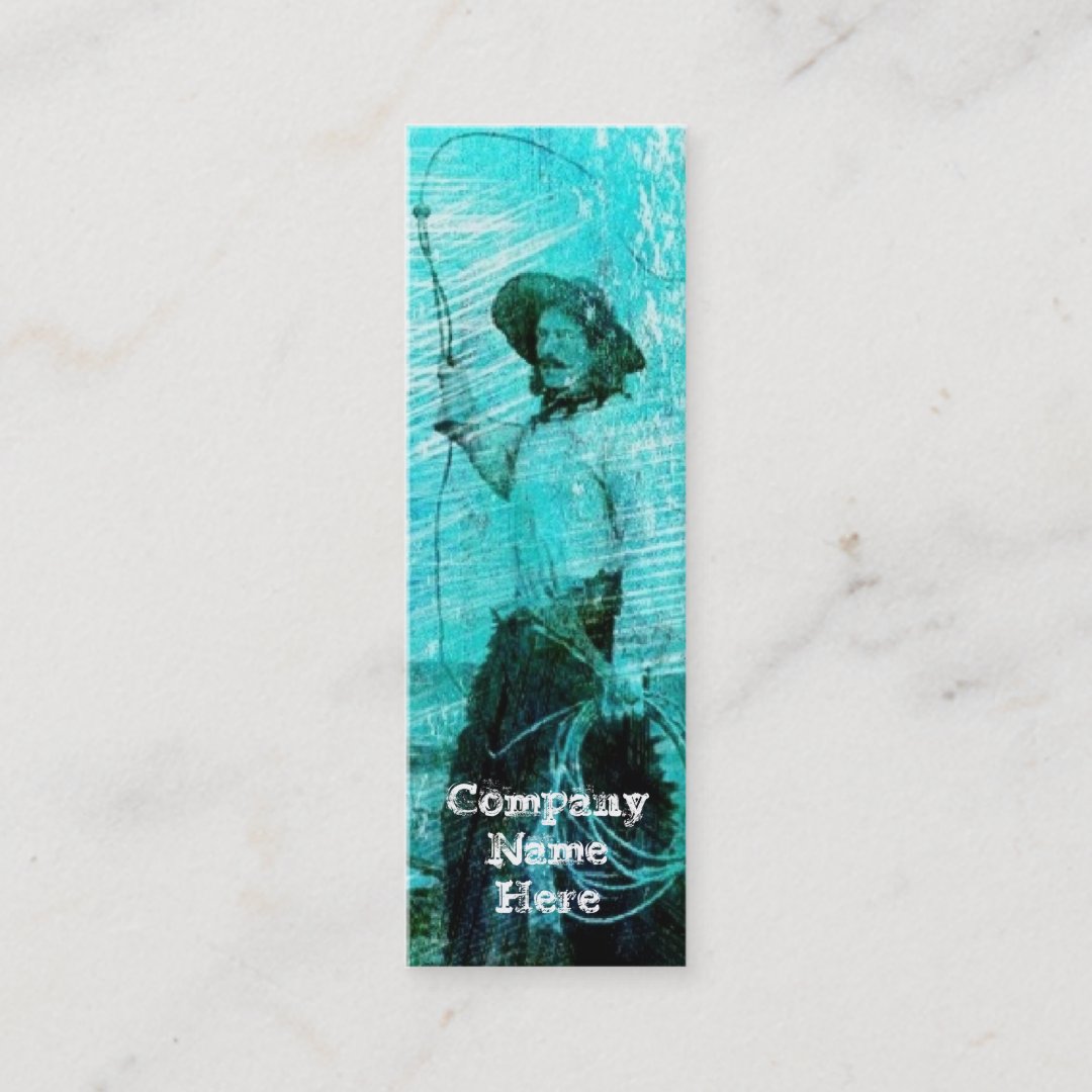 Vintage Cowboy Grunge Bookmark Business Cards | Zazzle