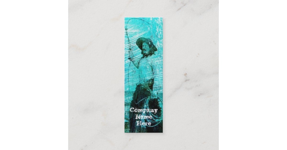 Vintage Cowboy Grunge Bookmark Business Cards | Zazzle