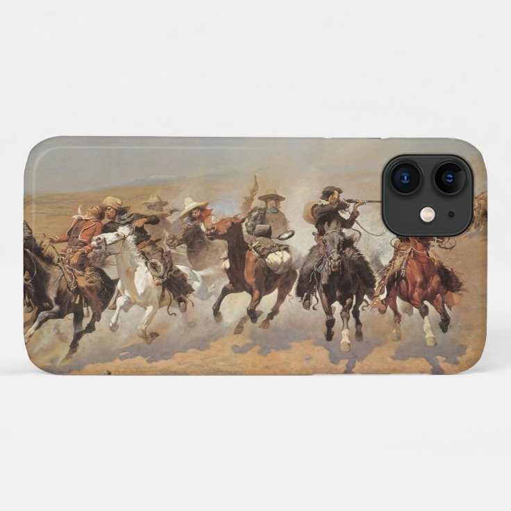 Vintage Cowboys, A Dash For Timber by Remington Case-Mate iPhone Case ...