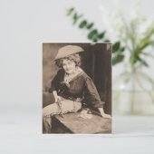 Vintage cowgirl postcard | Zazzle