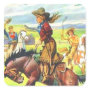 Vintage Cowgirl Stickers | Zazzle