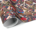 Vintage Crazy Patchwork Quilt Wrapping Paper | Zazzle